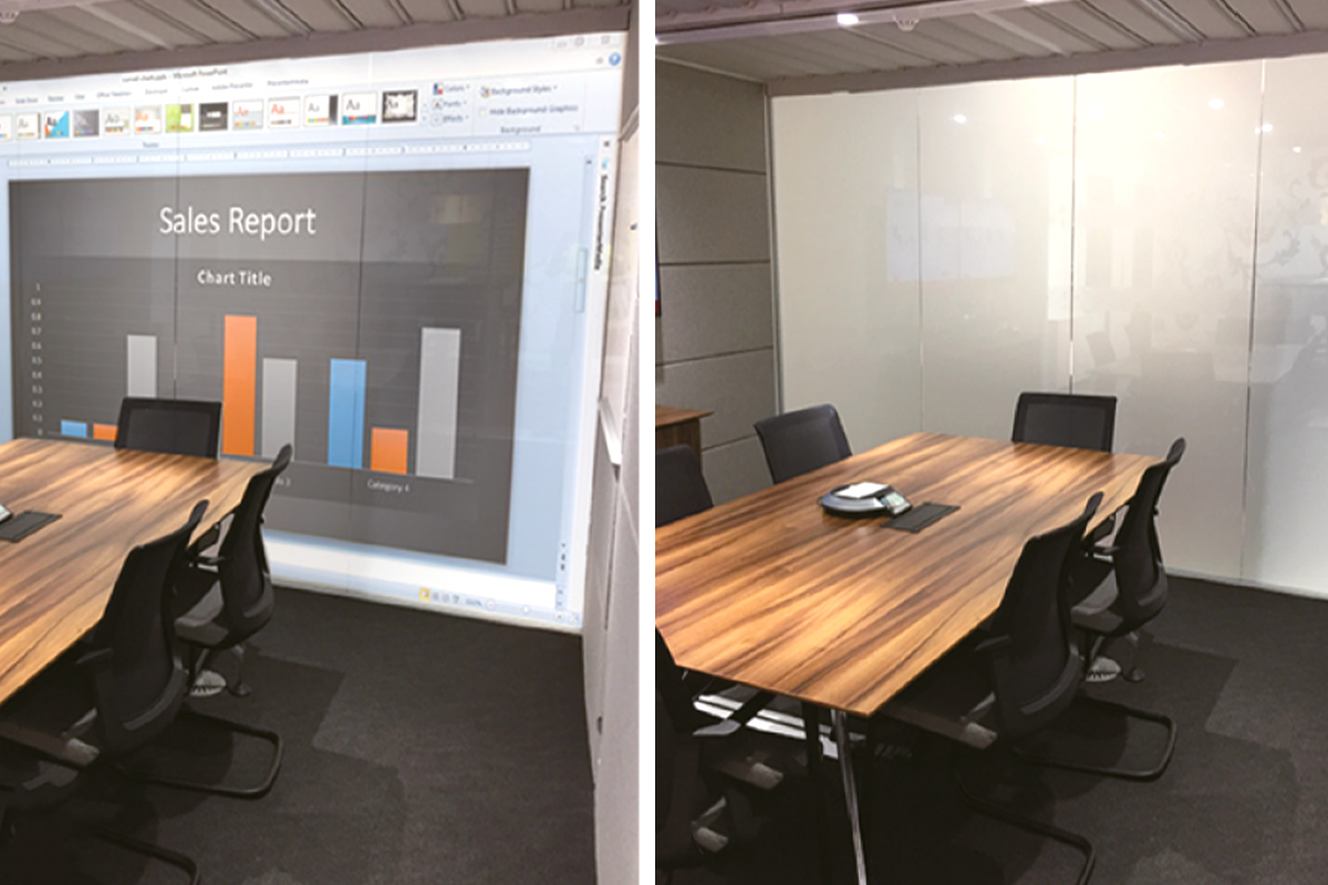 Rear Projection Smart Glass Screens | Priviglaze